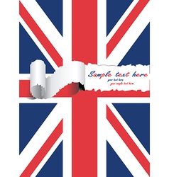 British flag frame Royalty Free Vector Image - VectorStock