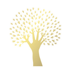 Golden tree symbol Royalty Free Vector Image - VectorStock