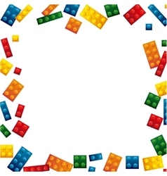 Abstract blocks template design background simple Vector Image