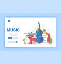 Border template with musical instruments Vector Image