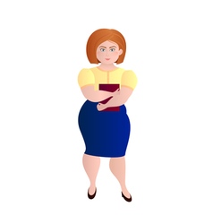 Plus size pinup Royalty Free Vector Image - VectorStock