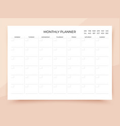 Weekly planner template Royalty Free Vector Image