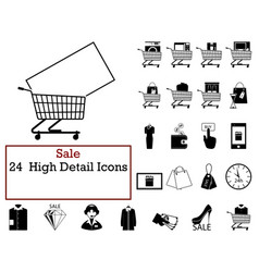 Shopping mall or store icon set Royalty Free Vector Image