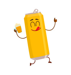 Can of beer set icons Royalty Free Vector Image