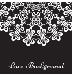 Lace single pattern set - half wreath Royalty Free Vector