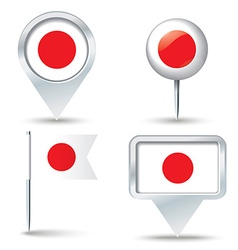 Children holding japan flag Royalty Free Vector Image