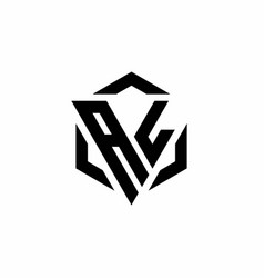 Initial l gaming esport logo design modern Vector Image