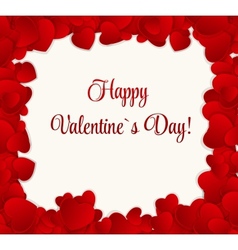 Happy valentines day card with heart music notes Vector Image