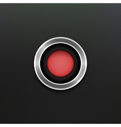 Engine start stop button car dashboard element Vector Image
