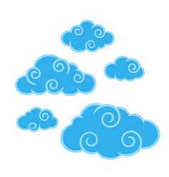 Bubble cloud icon on white background for design Vector Image