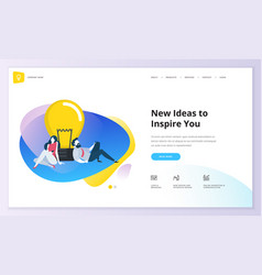 Cross-platform coding landing page website Vector Image