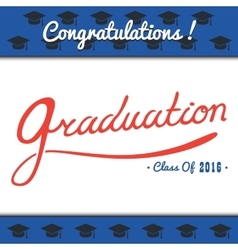 Class of 2018 graduation ceremony banner Vector Image