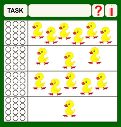 Task for preschool children Royalty Free Vector Image