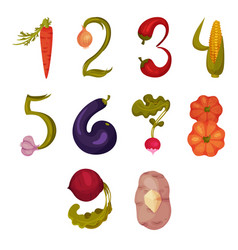 Colorful numbers for children Royalty Free Vector Image