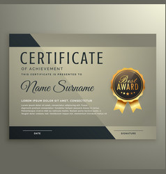 Vip membership card certificate template Vector Image