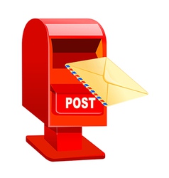 Cartoon silver mailbox icon Royalty Free Vector Image