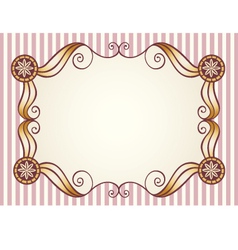 Vintage gold strip frame Royalty Free Vector Image