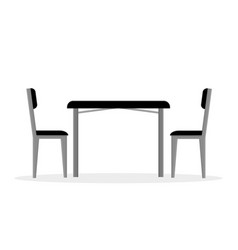 Kitchen table and chairs Royalty Free Vector Image