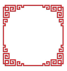 Chinese border frame Royalty Free Vector Image