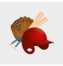 Baseball batter emoticon Royalty Free Vector Image