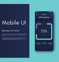 Ui ux mobile application interface design Vector Image