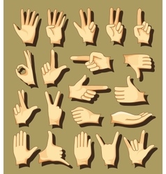 Hand signals Royalty Free Vector Image - VectorStock