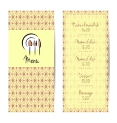 Restaurant lunch menu design template layout Vector Image
