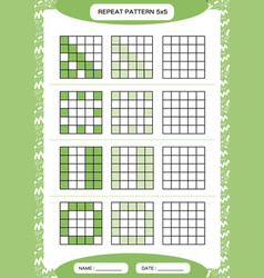 Repeat pattern square grid with colorful circles Vector Image