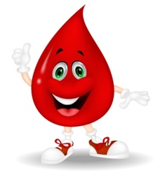 Cartoon of blood cell erythrocytes leukocytes Vector Image