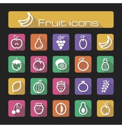 Square shaped food icon set Royalty Free Vector Image