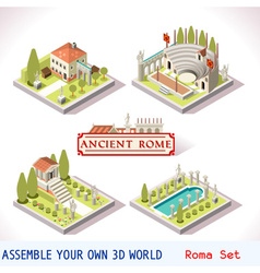 3d isometric tiles Royalty Free Vector Image - VectorStock