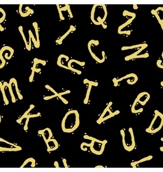 Alphabet letter symbols and numbers set design Vector Image