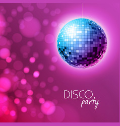 Pink disco ball Royalty Free Vector Image - VectorStock