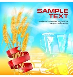 Field of wheat Royalty Free Vector Image - VectorStock