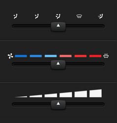 Ui sliders Royalty Free Vector Image - VectorStock