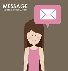 A girl talking on mobile vector by iimages - Image #1034826 - VectorStock