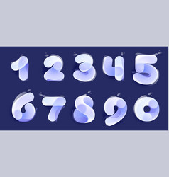 Children educational cards with numbers Royalty Free Vector