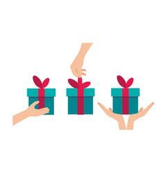 Fast gift logo icon design Royalty Free Vector Image