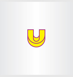 U Royalty Free Vector Image - VectorStock