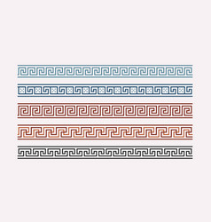 Ancient greek pattern - seamless set Royalty Free Vector