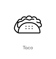 Taco simple sign Royalty Free Vector Image - VectorStock
