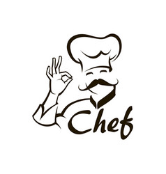 Chef logo design Royalty Free Vector Image - VectorStock