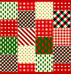 Textile patchwork square Royalty Free Vector Image