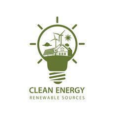 100 renewable energy label or sticker Royalty Free Vector