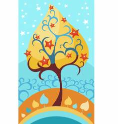 Funky trees Royalty Free Vector Image - VectorStock