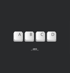 Smartphone keyboard alphabet buttons Royalty Free Vector