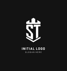 Letter st wedding monogram logo design Royalty Free Vector