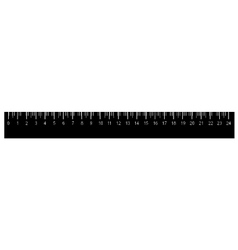 Real ruler at 15 cm from top scale 1 Royalty Free Vector