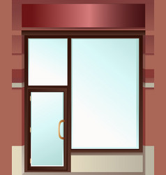 Restaurants and shops facade storefront Royalty Free Vector
