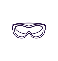 Safety glasses icon simple style Royalty Free Vector Image